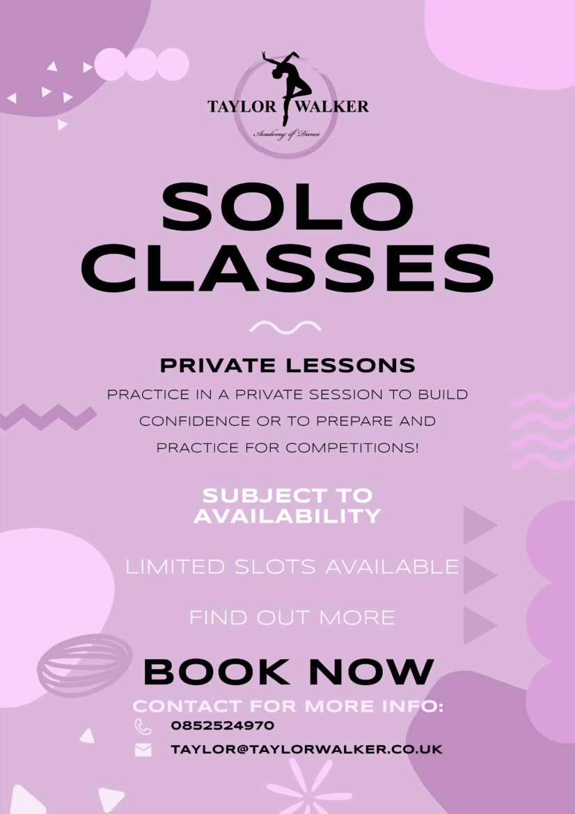 Private Solo Classes - Taylor Walker Academy of Dance